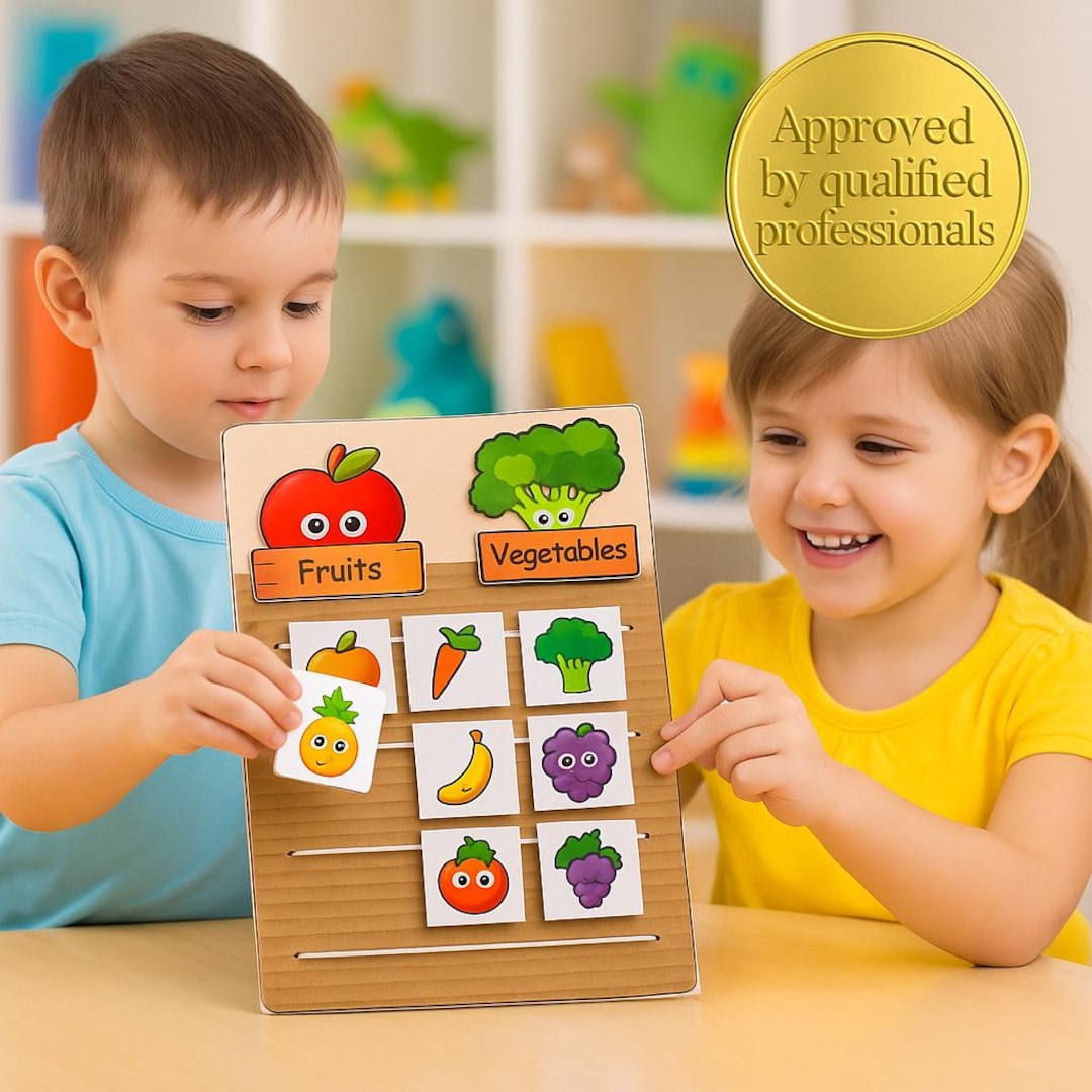 Fruits and Vegetables Sorting Game Printable | Educational Activity for ...