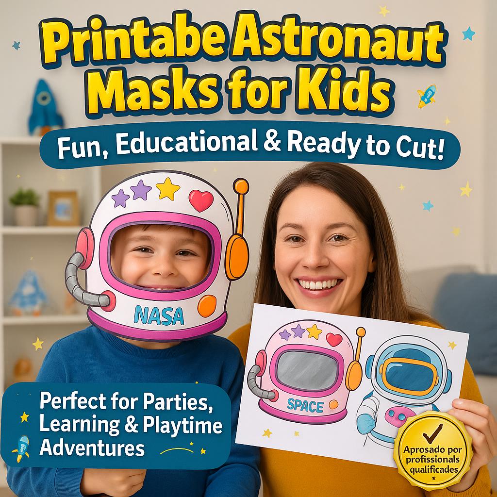 3D Printable Astronaut Mask for Kids: Creative Play, STEM Learning (A4 ...