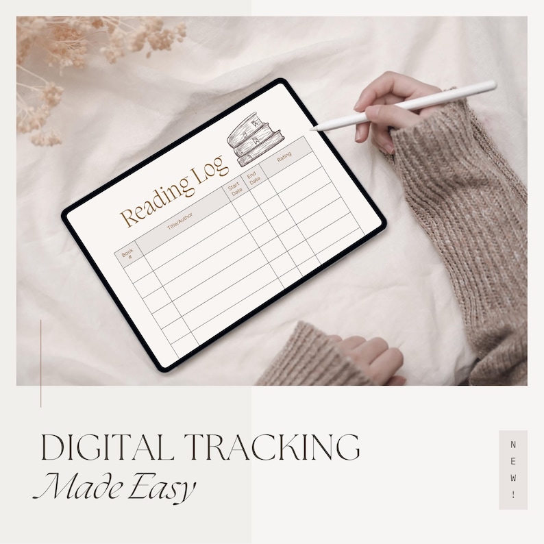 Reading Log Tracker: Printable & Digital Journal Page for Kids and ...