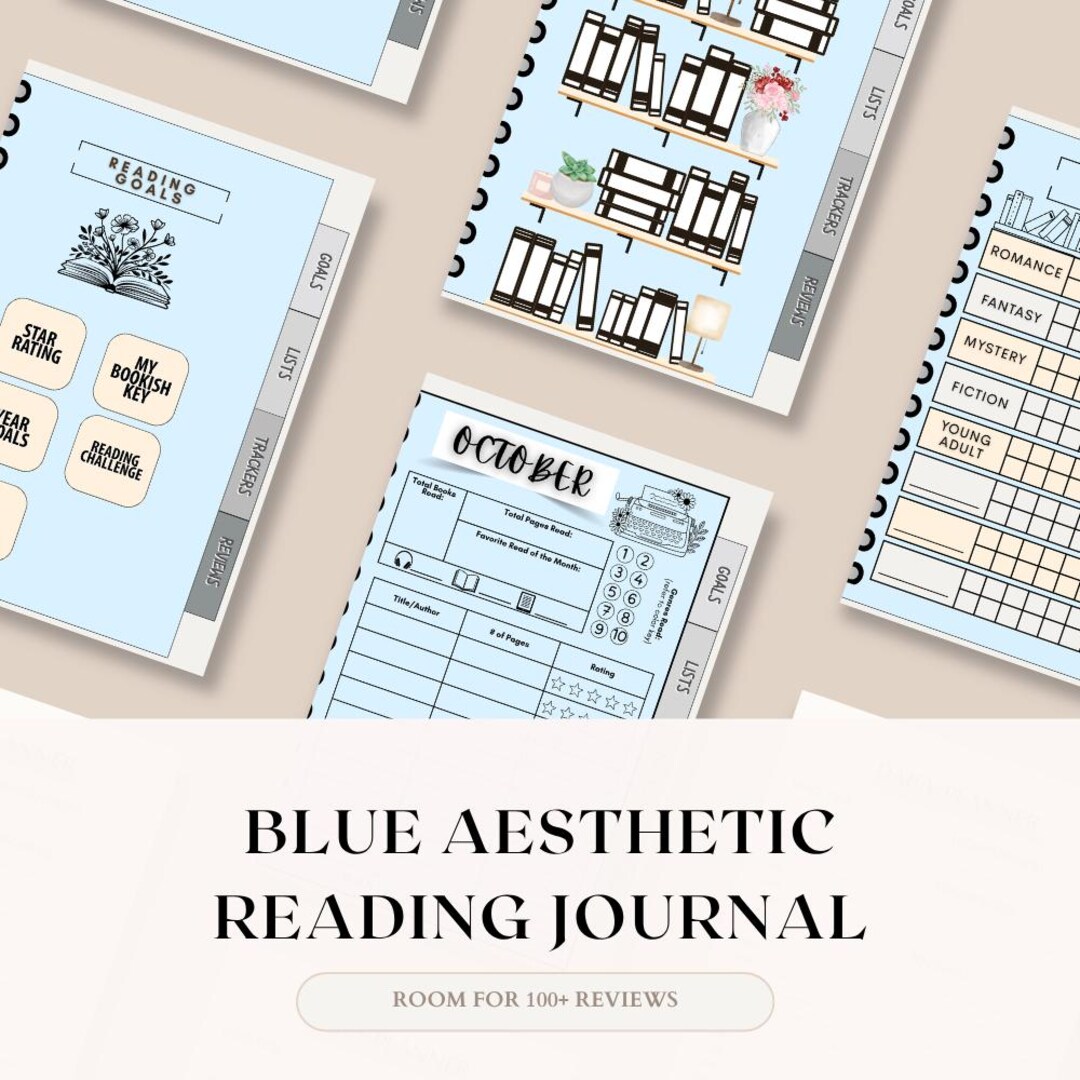 Digital Reading Journal: Hyperlinked Book Tracker, TBR Lists (ipad ...