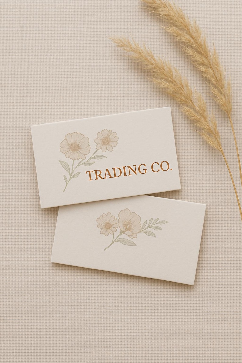 Boho Boutique Branding Kit Canva; Logo, Submark, Business Card, Social ...