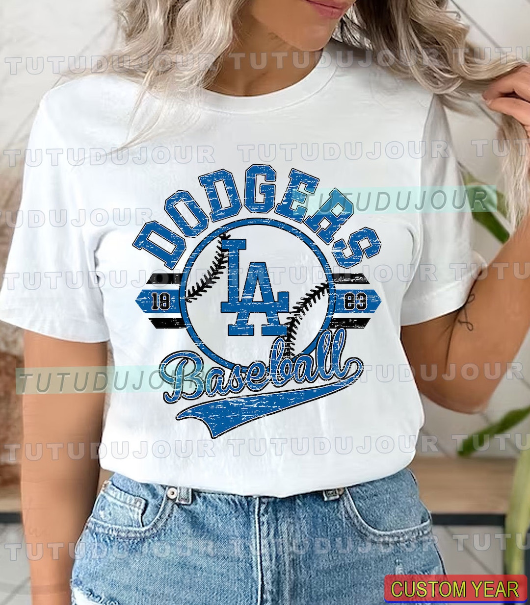 Los Angeles Dodgers Tshirt, EST 1883 Shirt, Vintage Style Los Angeles ...