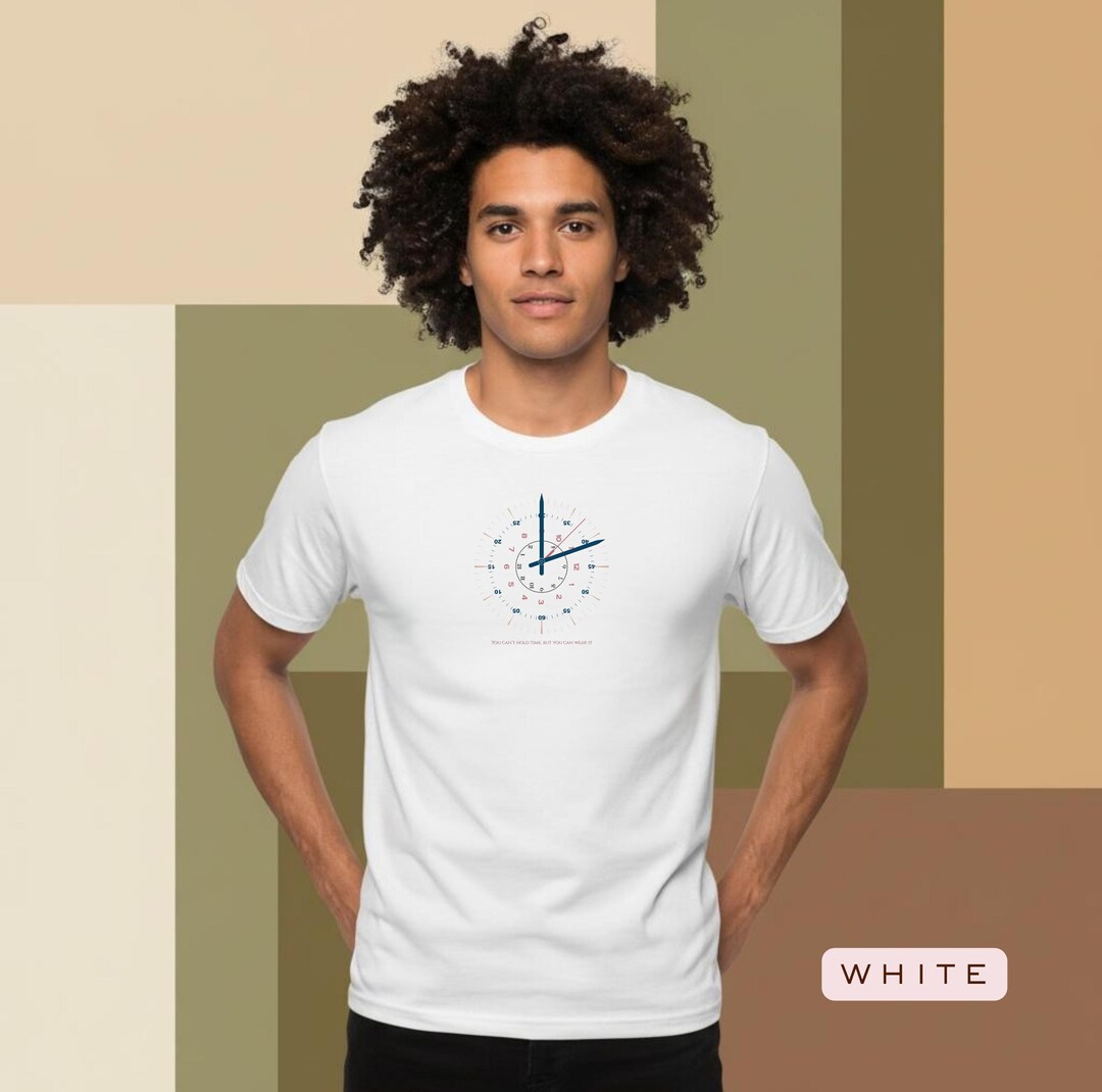 Minimal Clock Graphic Unisex T-shirt | Cotton Tee | Y2K Streetwear - Etsy