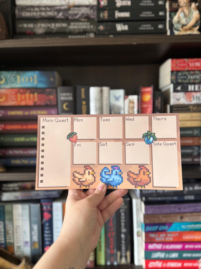 Weekly Stardew Planner Pad - Etsy