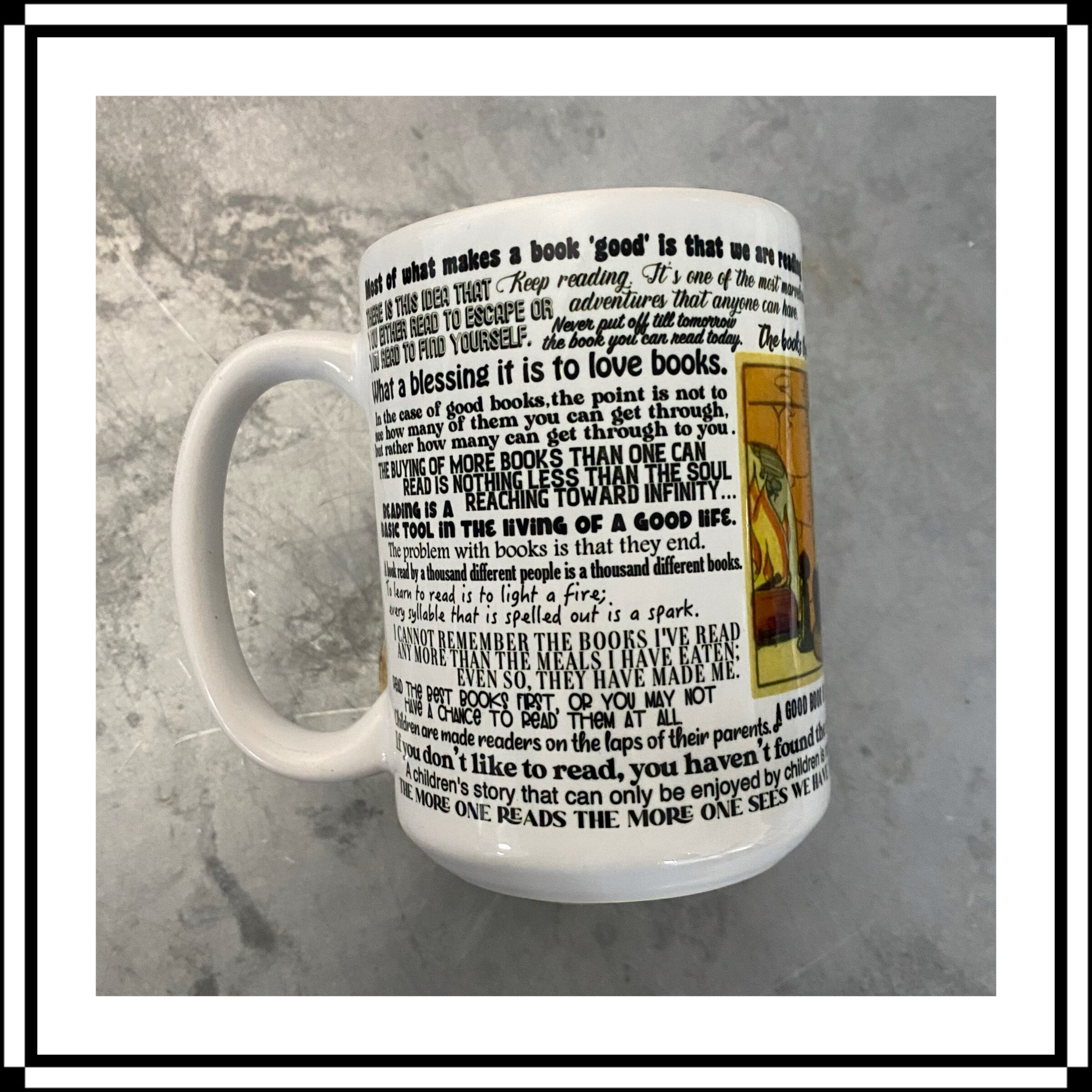 Felix the Cat Reading by the Fire Coffee Mug - Etsy