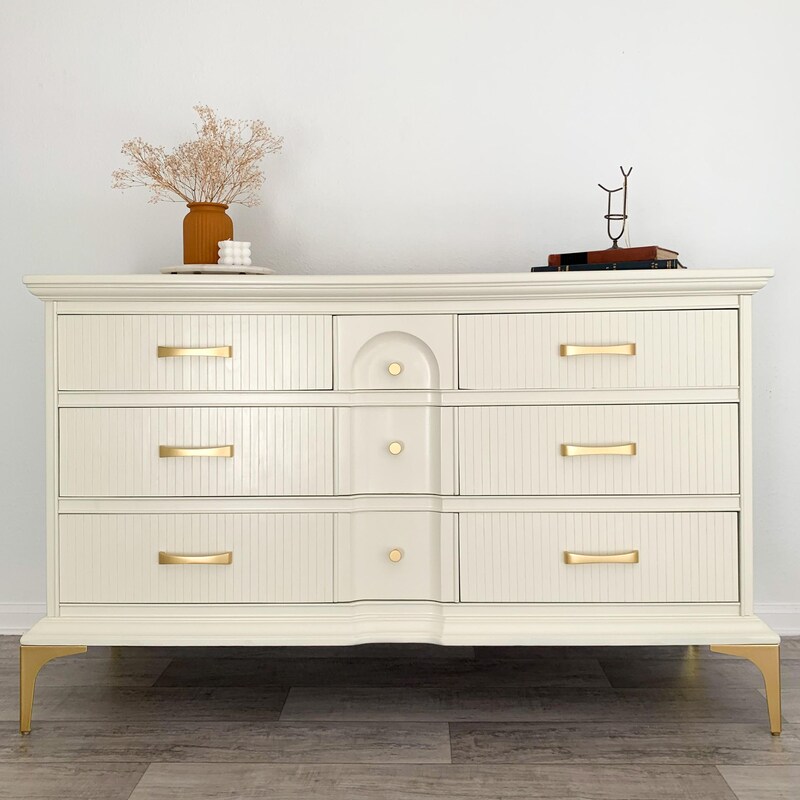 Refinished Mcm Dresser - Etsy