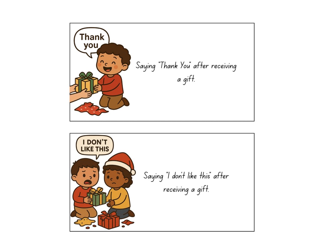 Christmas SEL Behavior Sorting Cards, Holiday Social Skills (digital ...