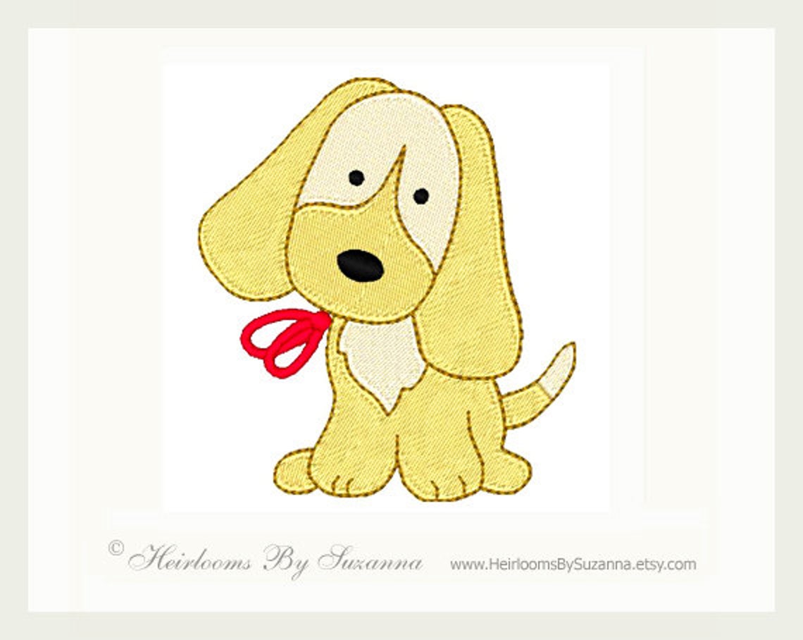 Machine Embroidery Design Puppy Dog Baby Design - Etsy
