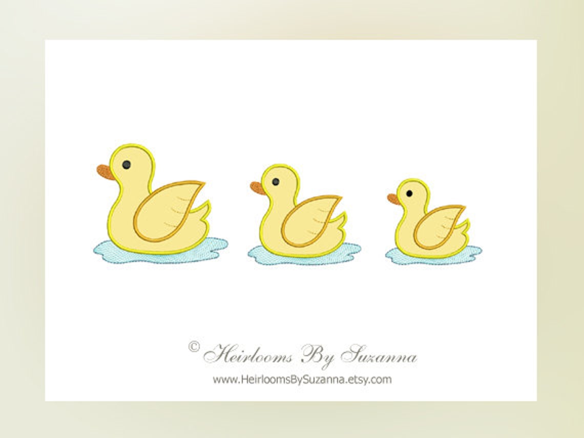Rubber Ducky Machine Applique Design Baby Ducks Machine - Etsy