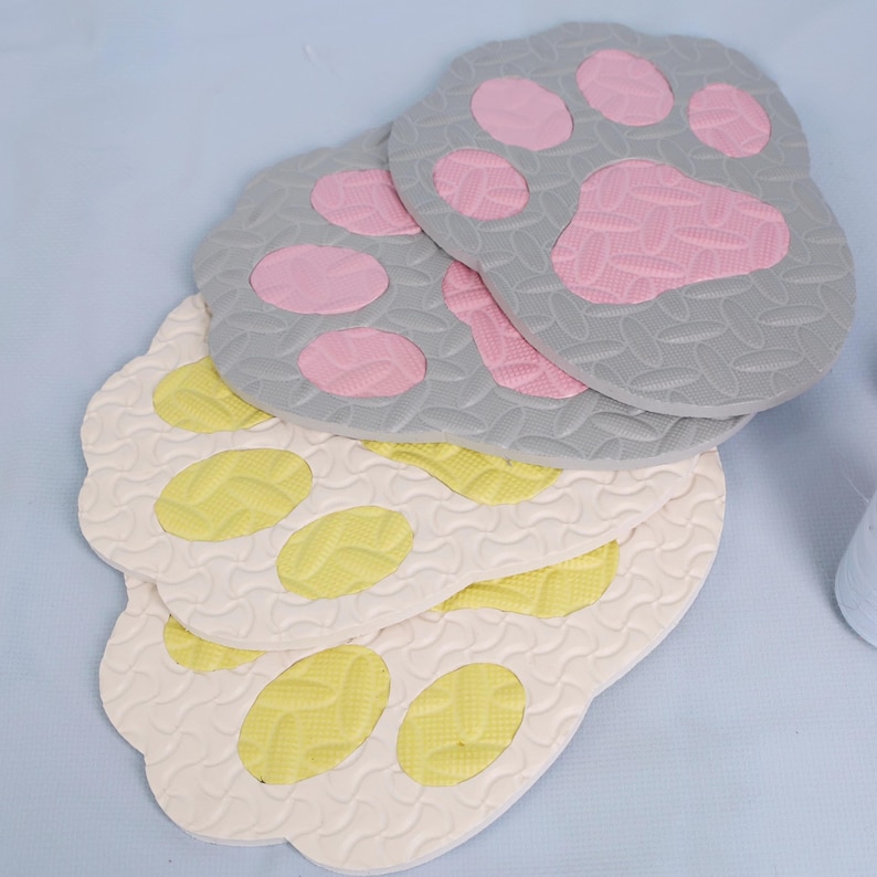 Fursuit Paw Pads Soft Foam Non Slip Soles Custom Color Options Handmade ...