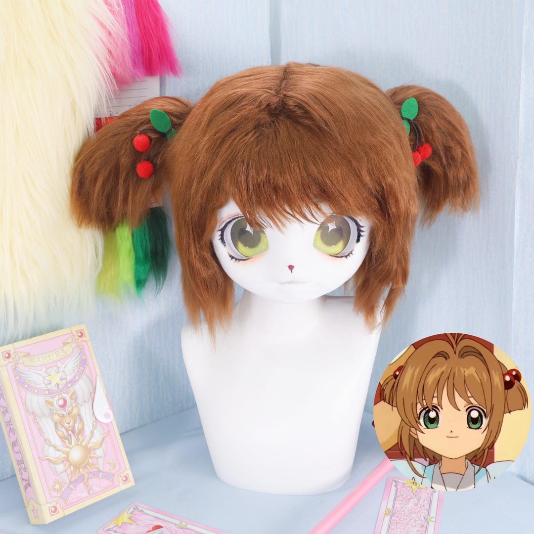 Sakura Kinomoto Kigurumi Mask Cardcaptor Sakura Cosplay Head Anime ...