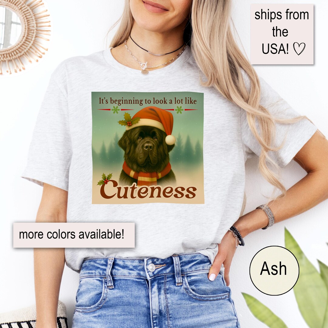 Newfoundland Christmas Shirt - Holiday Dog Lover Gift - It's Beginning ...