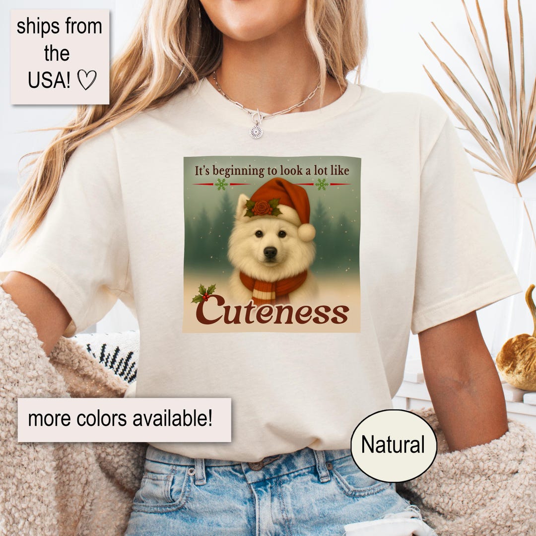 American Eskimo Christmas Shirt - Holiday Dog Tee - Cute American ...