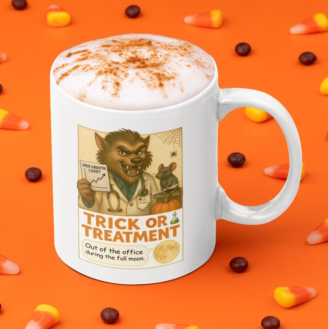 Werewolf Nurse Mug - Trick or Treatment Halloween Medical Gift - Etsy