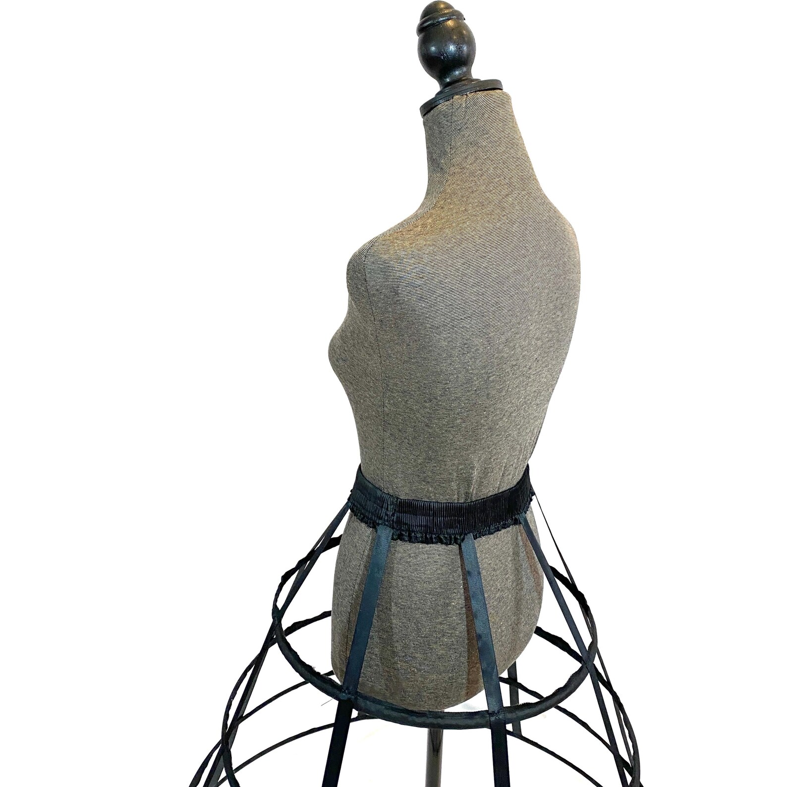 Art Mannequin Gothic Dress Form Bust Form Hand Covered Full Sized ...