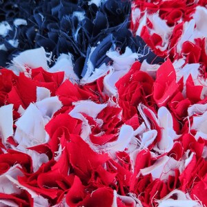 American Flag Wall Hanging Shag Rug Cozy Patriotic Handmade Upcycled ...