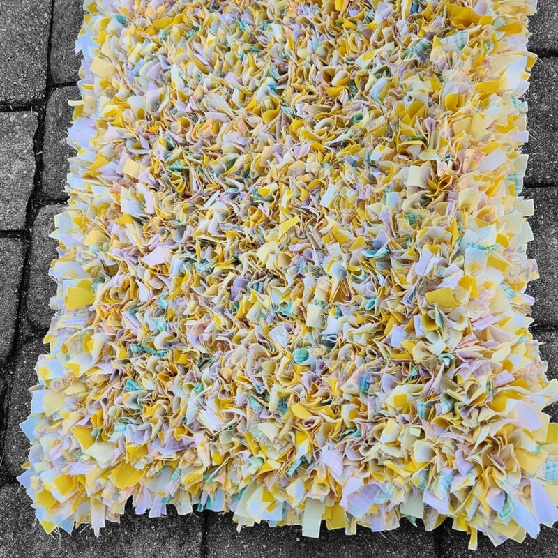 Upcycled Rag Rug - Etsy