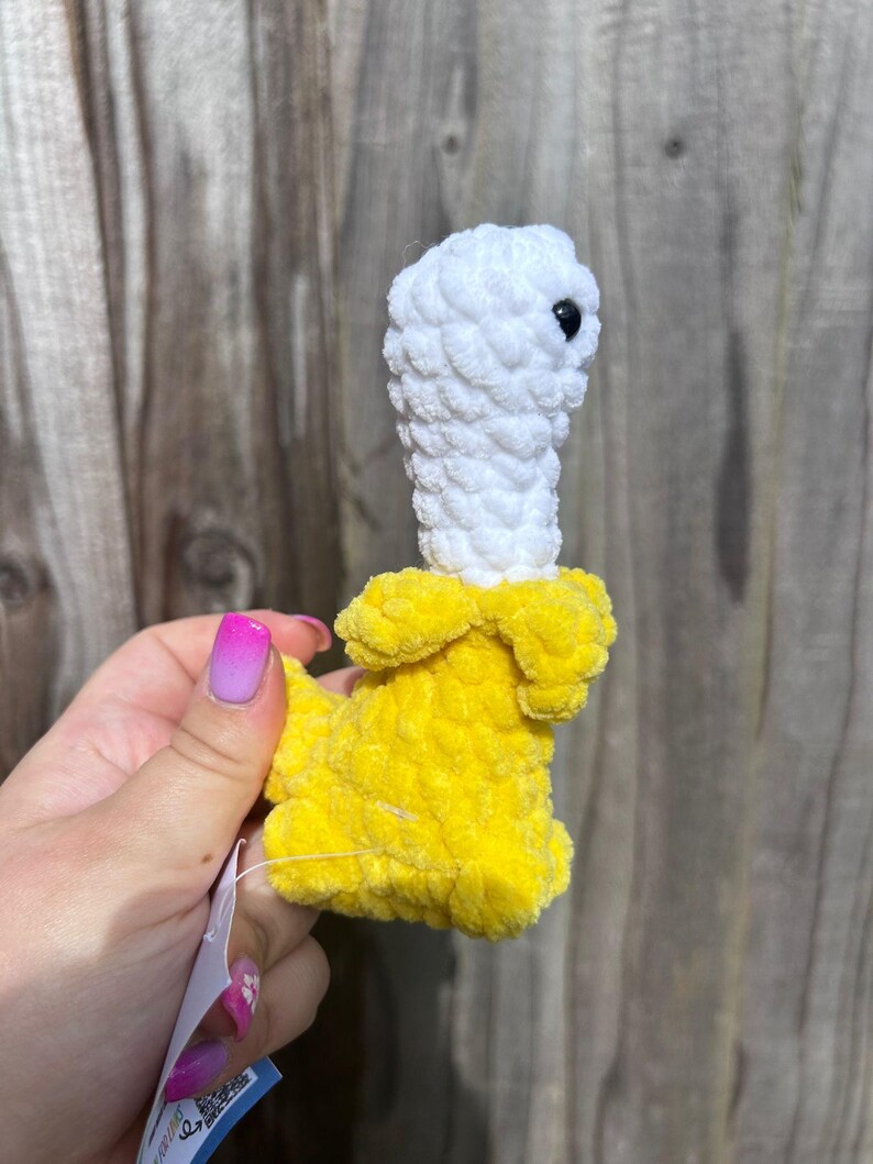 Crochet Bananasaurus Dinosaur Plushie: Handmade Amigurumi Dino Toy - Etsy