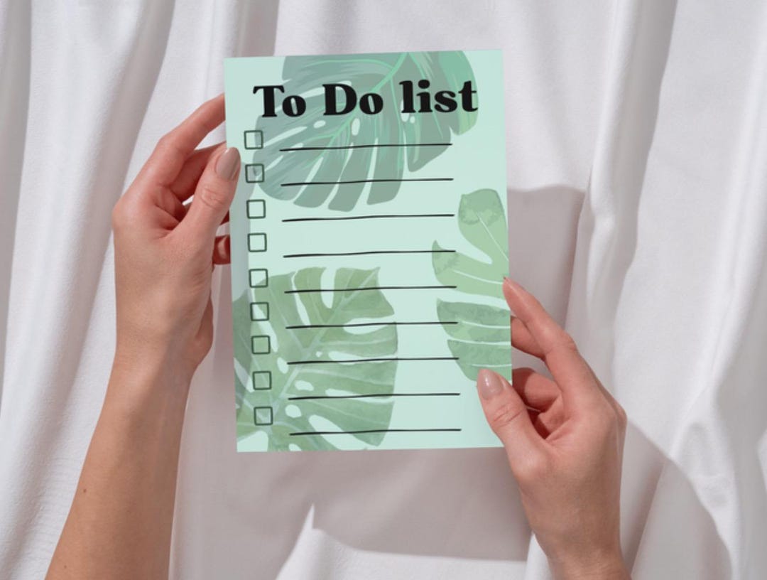 Leafy To-do List Template Printable Botanical Task Planner - Etsy