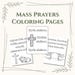 Mass Prayer Coloring Page Latin Prayer Worksheet Catholic Prayer ...