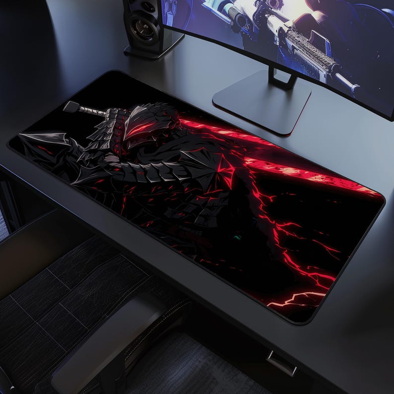 Berserk Mousepad, Guts, Mousemat, Desk Mat, TCG, CCG, Custom, Anime ...