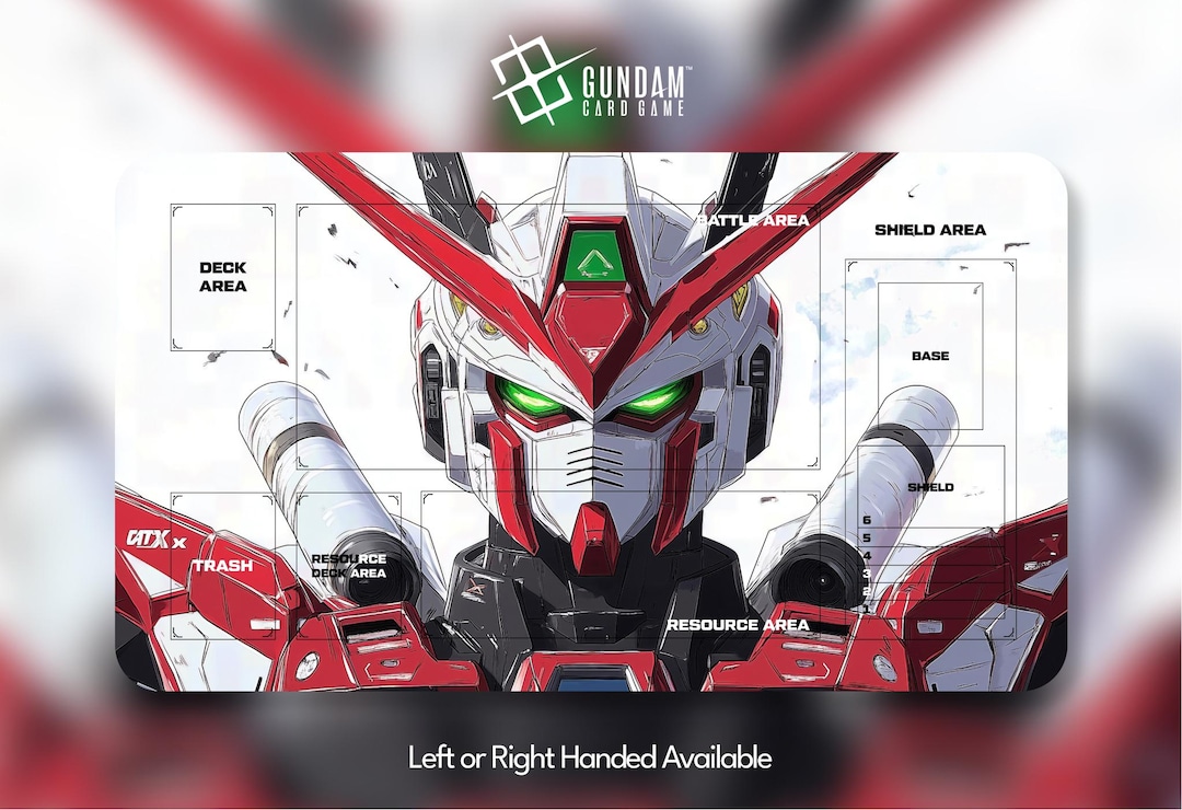 Gundam Astray Inspired Playmat, Gundam Card Game, With or Without Zones ...