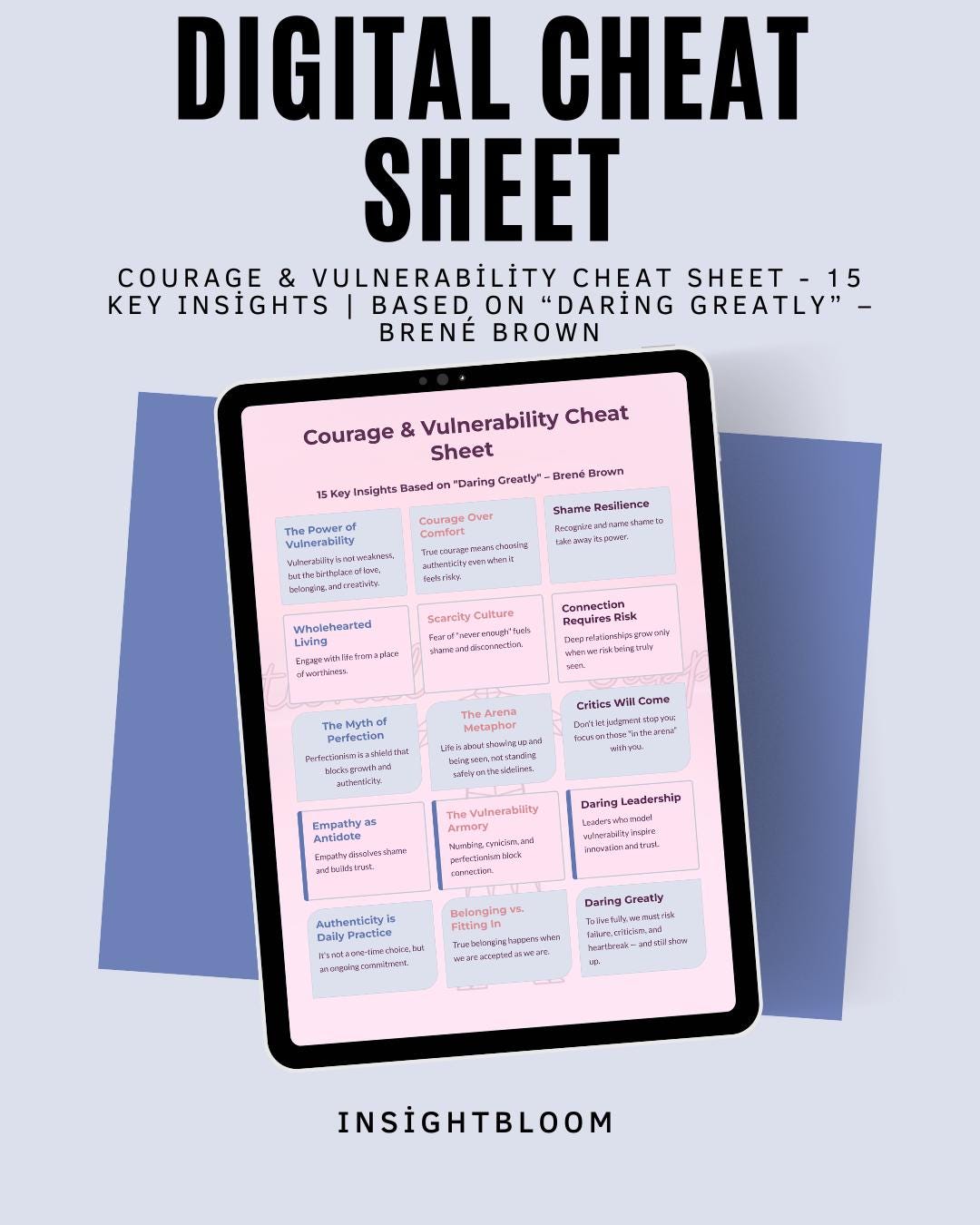 Courage & Vulnerability Cheat Sheet – 15 Key Insights | Based on ...