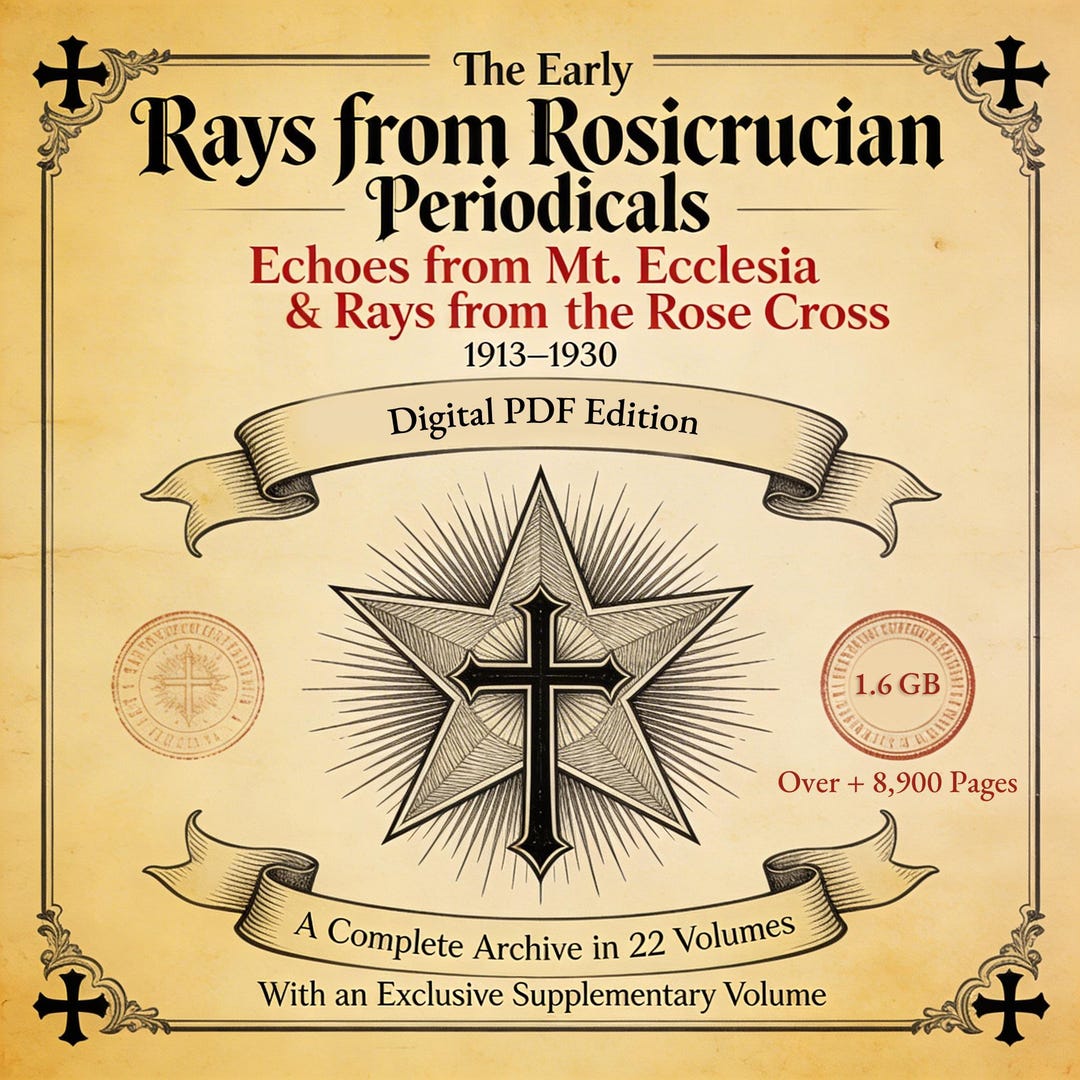Rays From the Rose Cross (1913–1930) Complete Archive – 22 Volumes ...