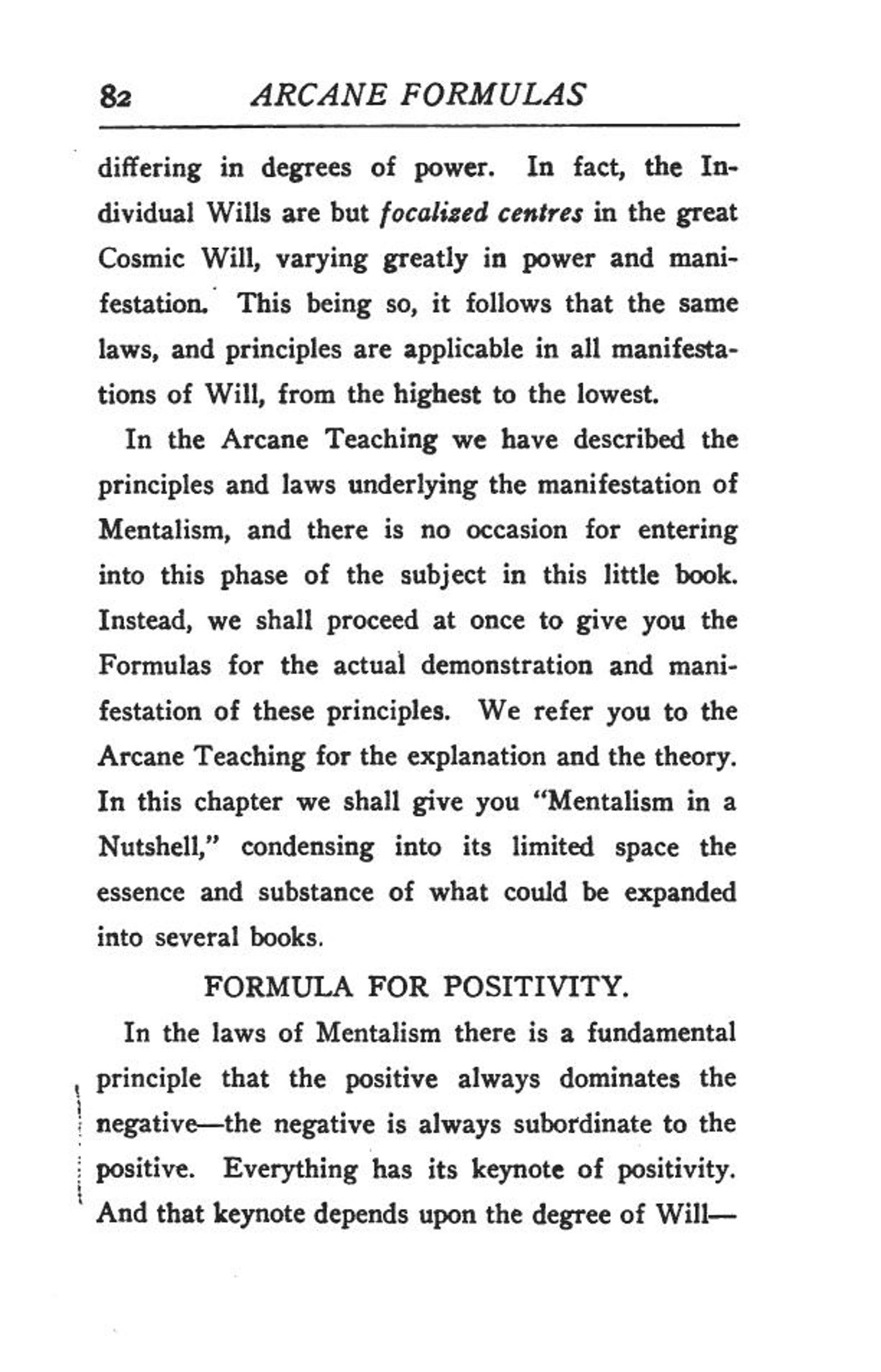 The Arcane Formulas or Mental Alchemy (1909), William Walker Atkinson ...