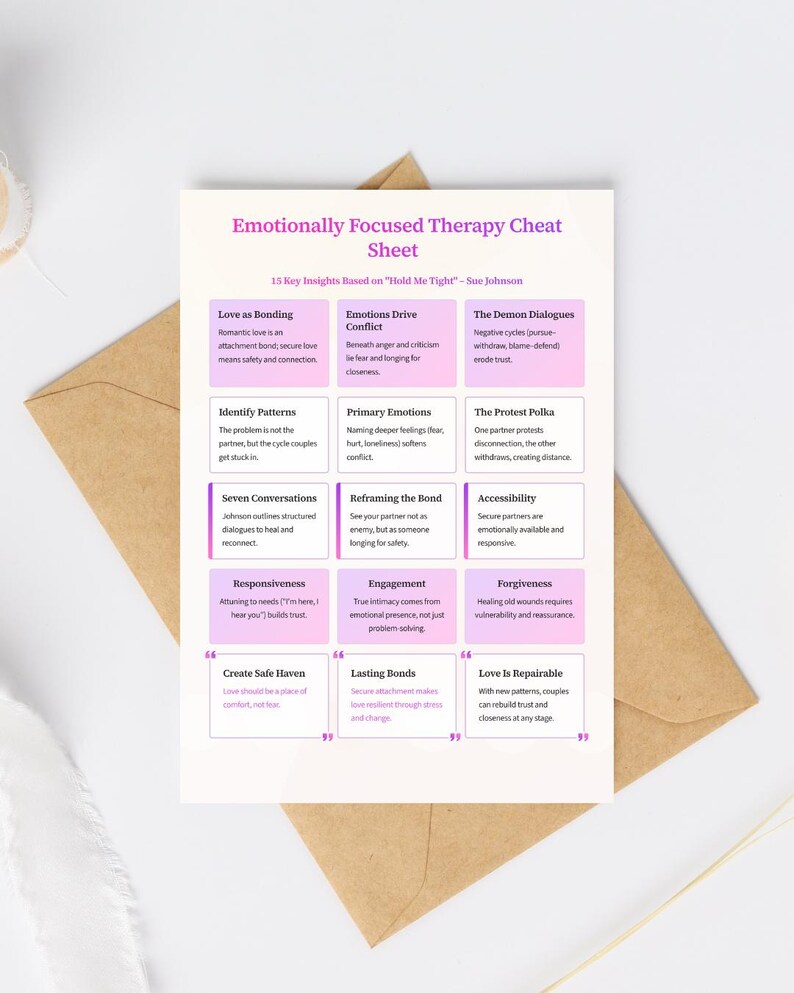 Emotional Connection Cheat Sheet – 15 Key Principles for Deep ...