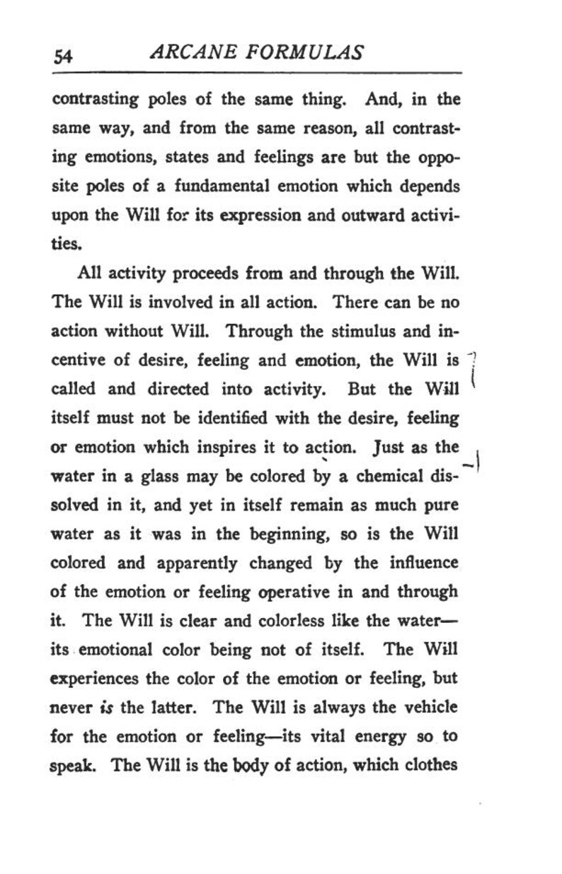 The Arcane Formulas or Mental Alchemy (1909), William Walker Atkinson ...