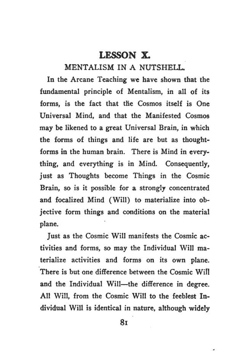 The Arcane Formulas or Mental Alchemy (1909), William Walker Atkinson ...