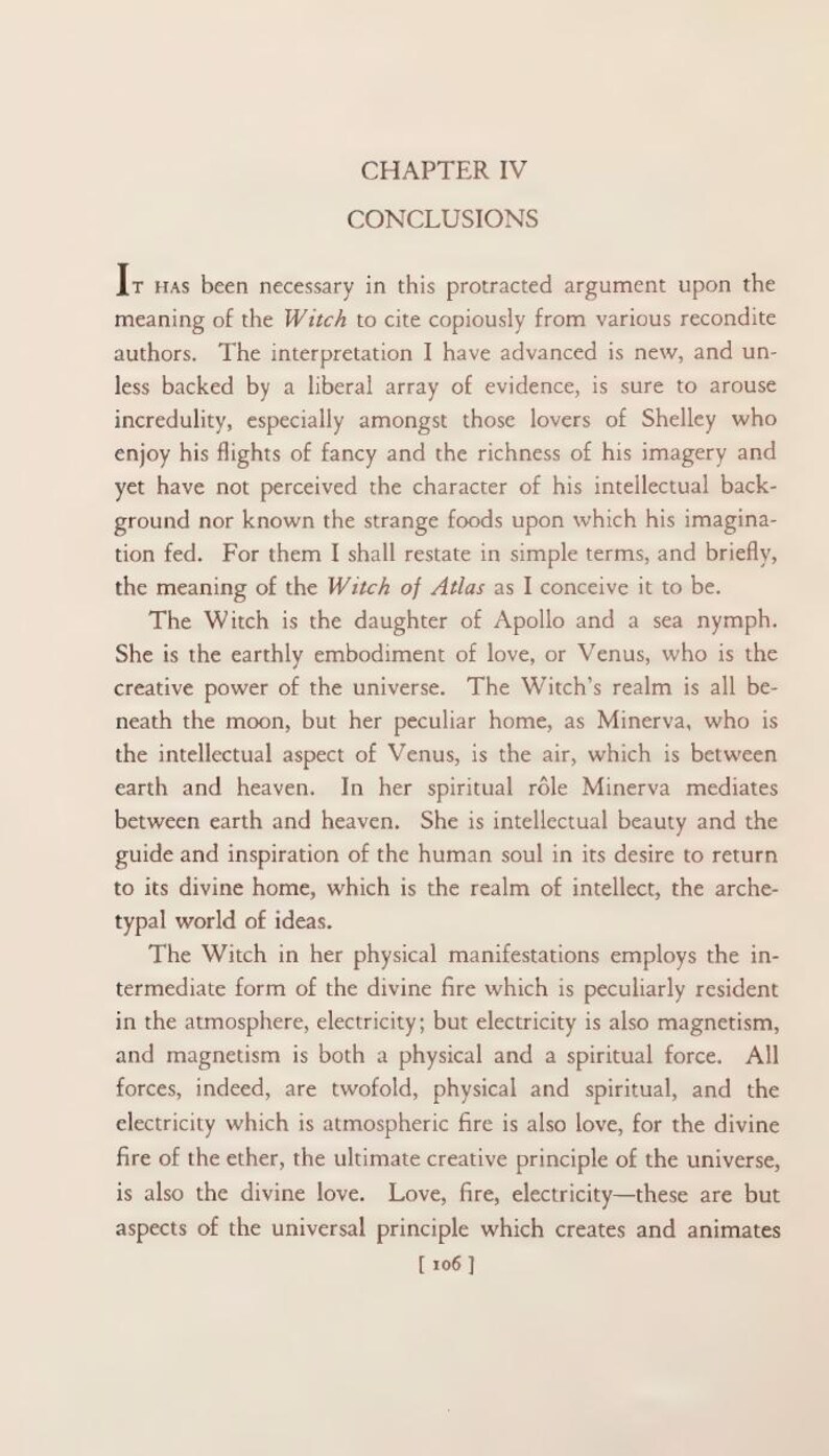 The Meaning of the Witch of Atlas (1935), Shelley Analysis, Myth ...