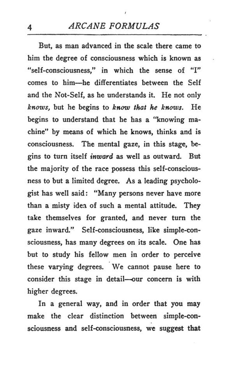 The Arcane Formulas or Mental Alchemy (1909), William Walker Atkinson ...