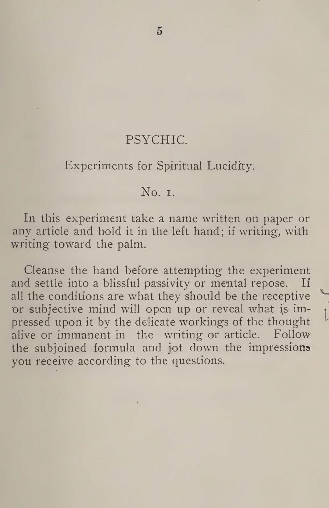 Easy Lessons for the Unfoldment of Psychometry, Clairvoyance ...