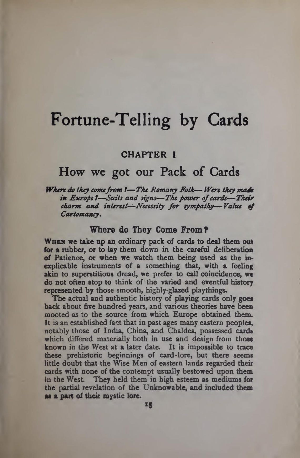 Fortune-telling by Cards (1915), Classic Cartomancy & Card Divination ...