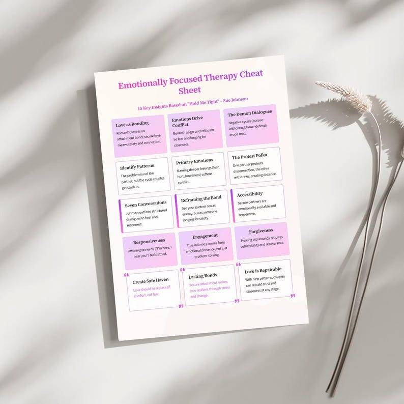 Emotional Connection Cheat Sheet – 15 Key Principles for Deep ...