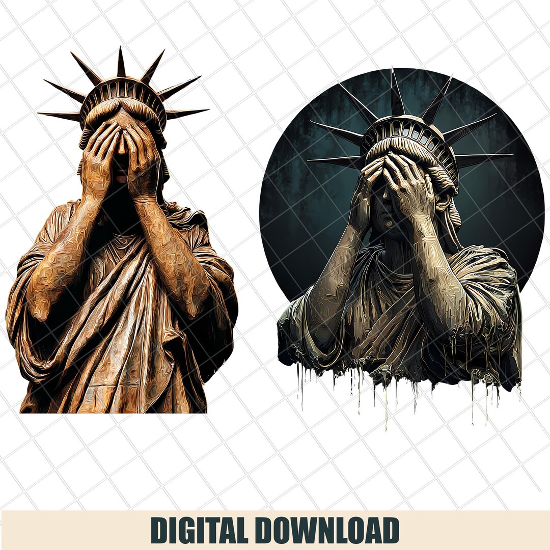 Weeping Statue of Liberty Protest Png , Anti-trump Protest Poster Sign ...