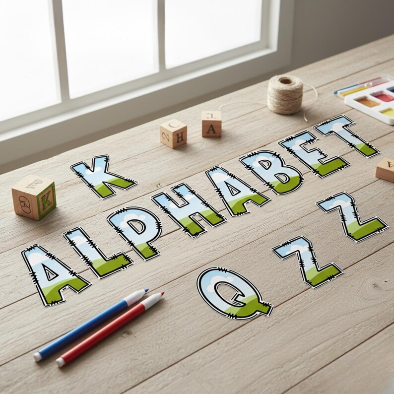 Editable Canva Alphabet, Bubble Font SVG PNG, Double Outline Letters ...