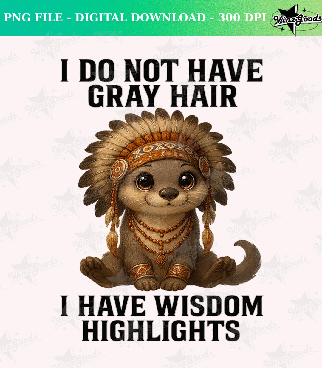 Funny Otter PNG Bundle | 3 Styles -sublimation Design | Cute Wisdom ...