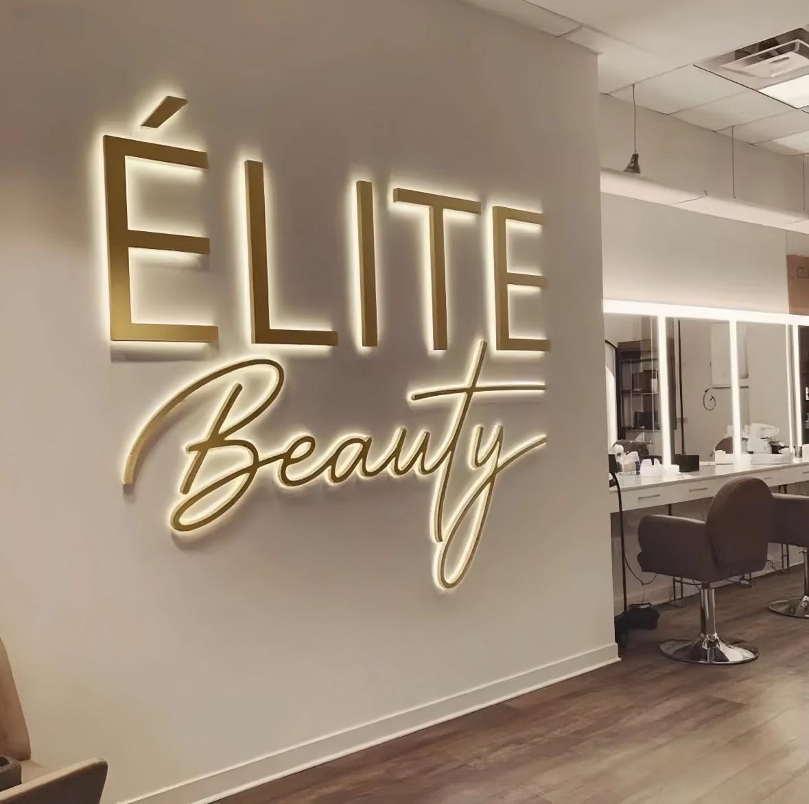 Custom 3D LED Backlit Business Sign, Stainless Steel Logo, Storefront ...