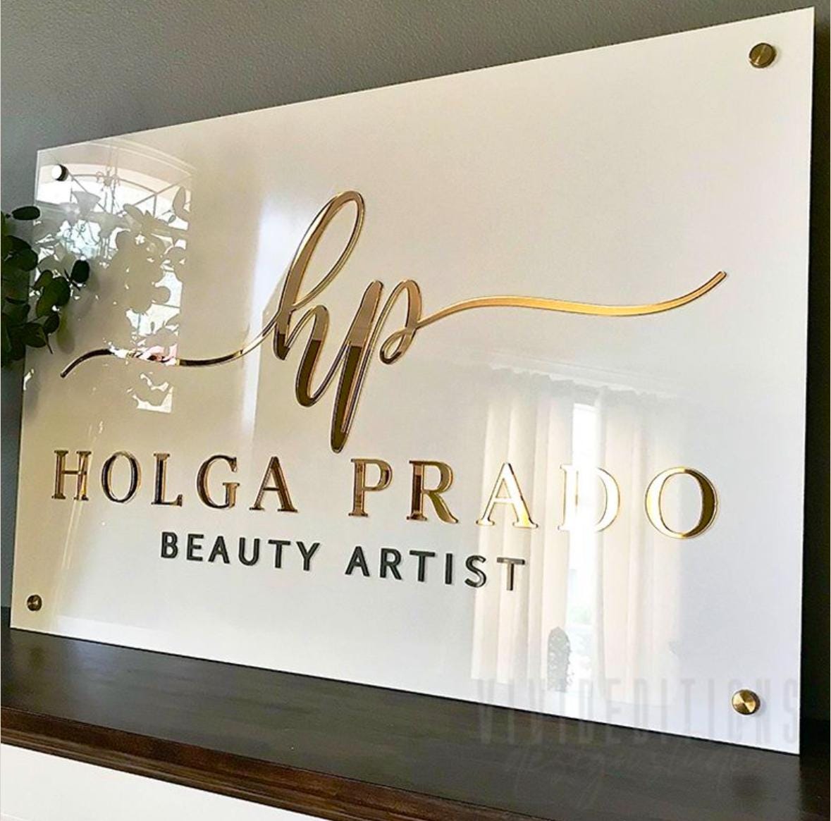 Custom LED Backlit Business Logo Sign, Acrylic Wall Decor - Etsy