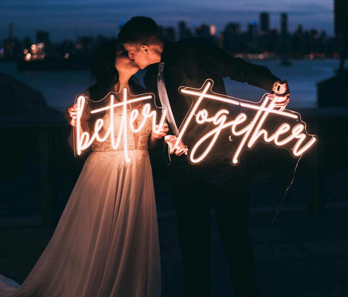 Custom LED Neon Sign – Personalized Wedding & Business Decor - Etsy