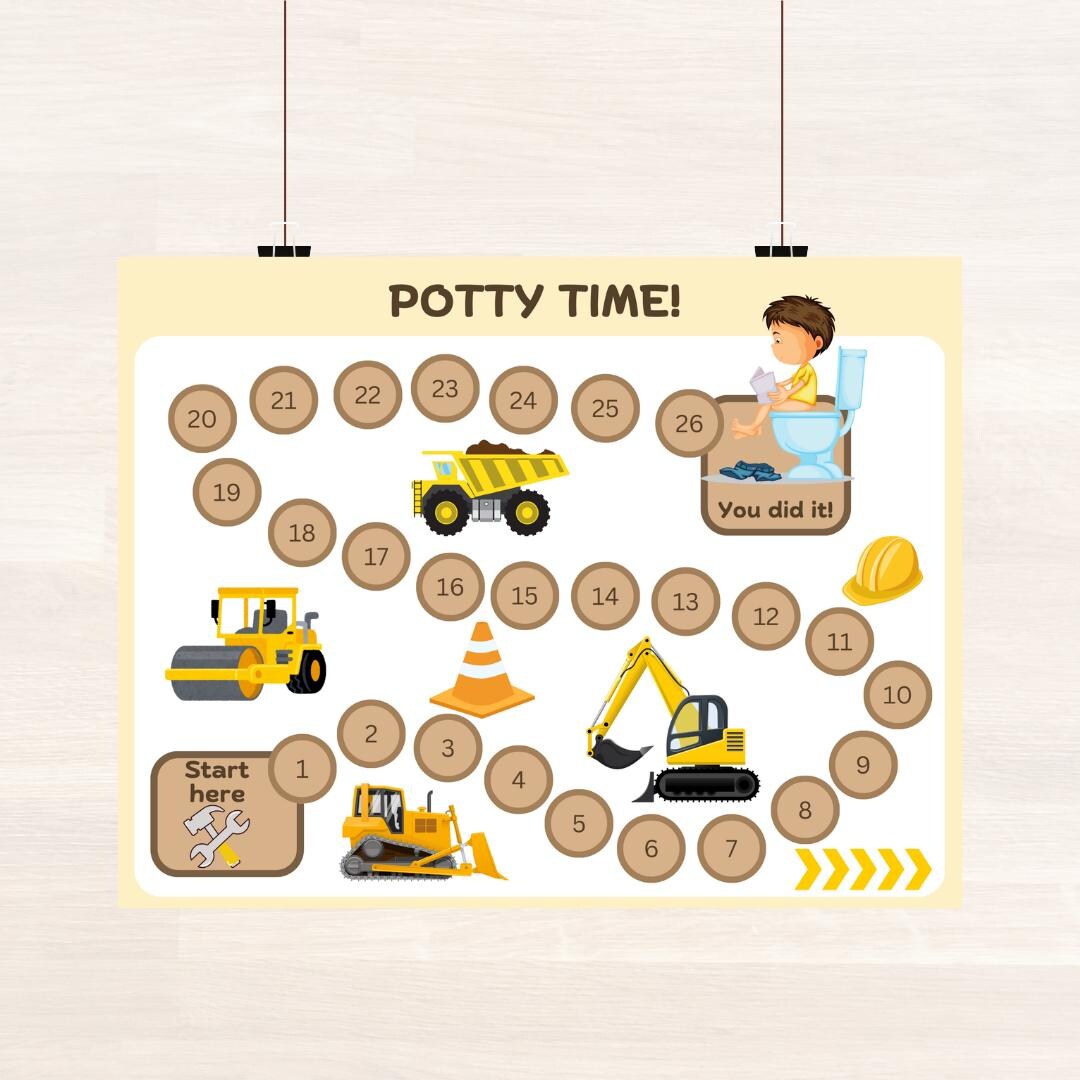 Potty Training Sticker Chart Printable | Toddler Reward Chart ...