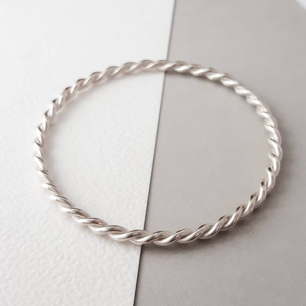 Twisted Bangle - Etsy