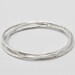 Triple Bangle Sterling Silver - Three Linked Bangles - Handmade ...