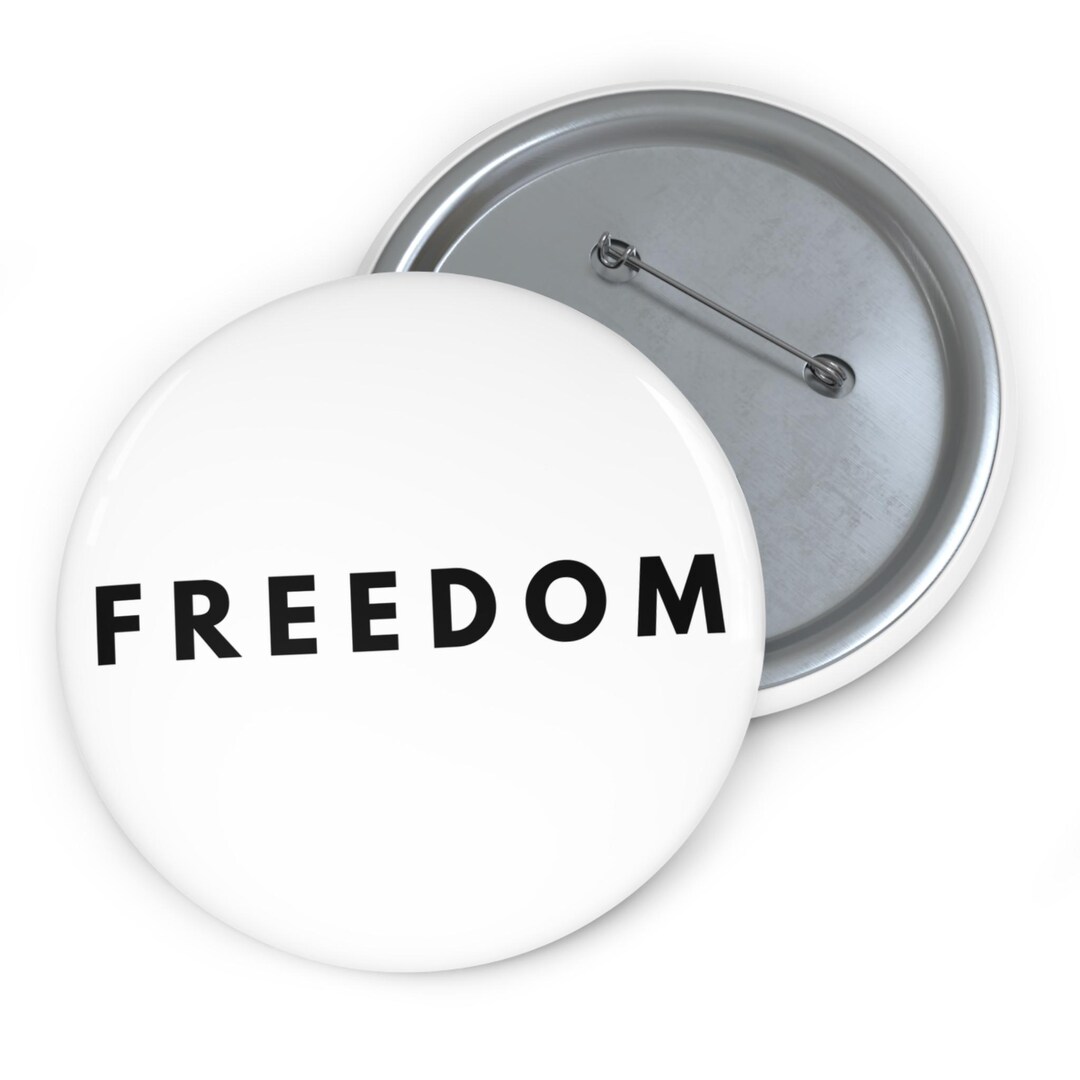 LARGE Charlie Kirk FREEDOM Pin: Conservative Republican Patriot Lapel ...