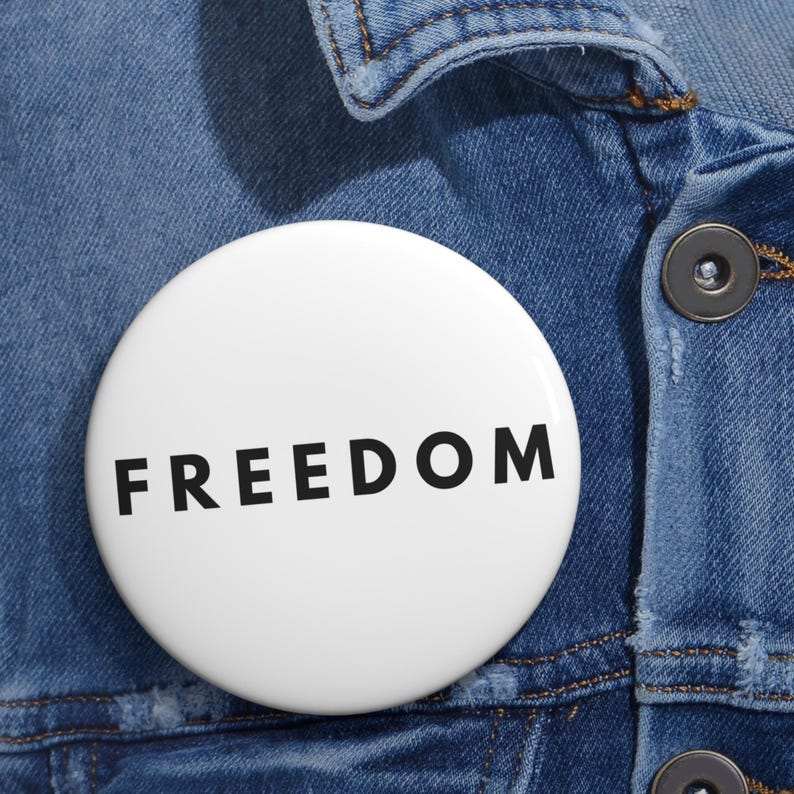 LARGE Charlie Kirk FREEDOM Pin: Conservative Republican Patriot Lapel ...