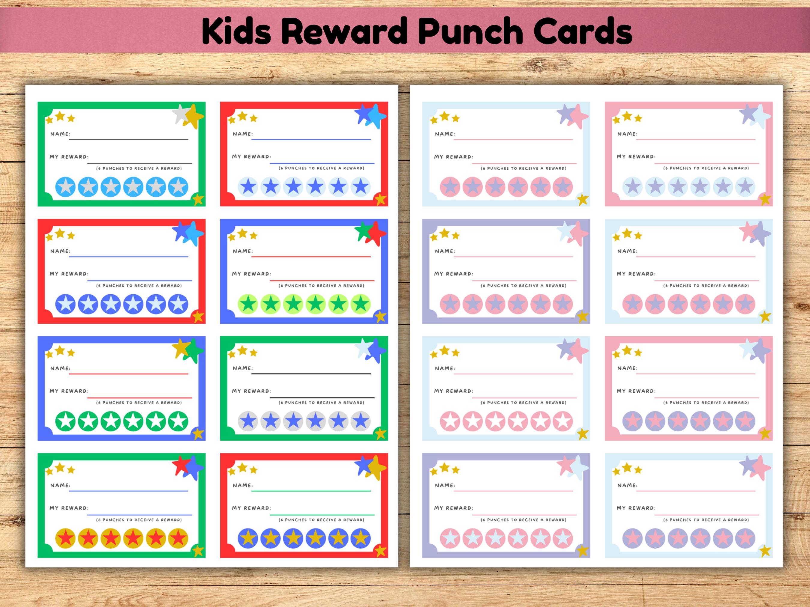 Printable Kids Reward Coupons, Children's Punch Coupons, Chore ...