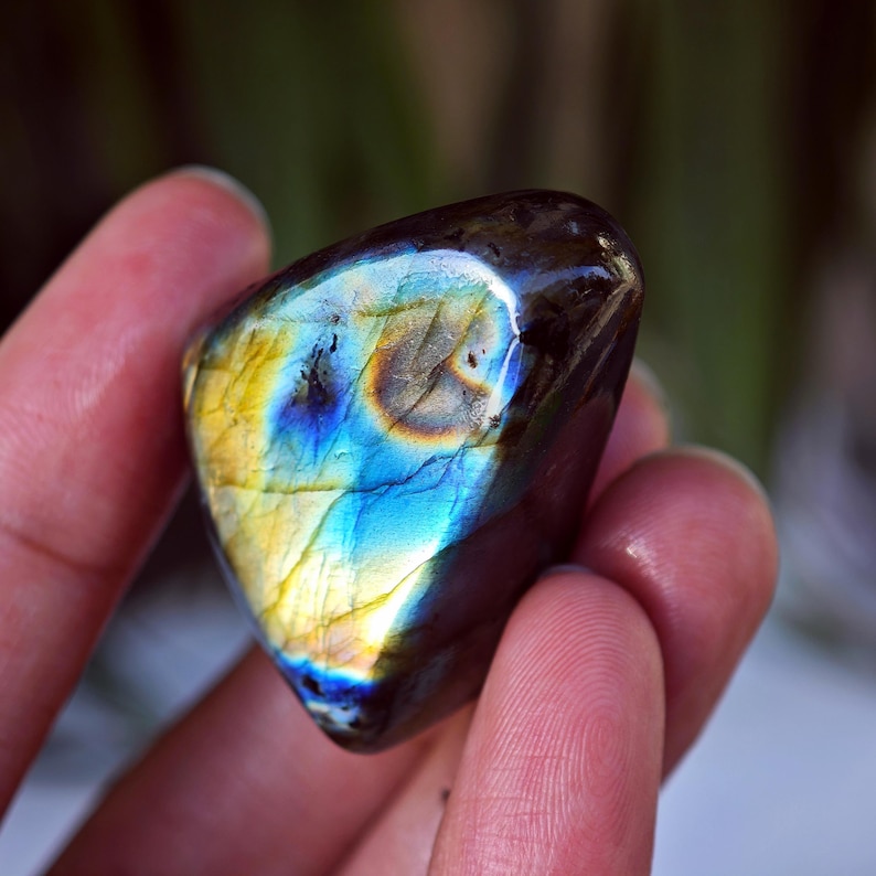 Natural Blue/green Labradorite Ornament, Freeform Crystal Specimen - Etsy